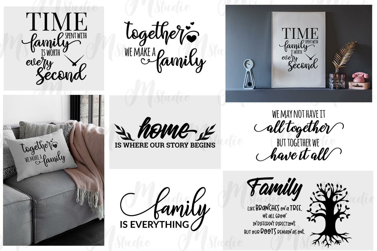 Family Quotes Svg Bundle, 24 Quotes Bundle - Etsy