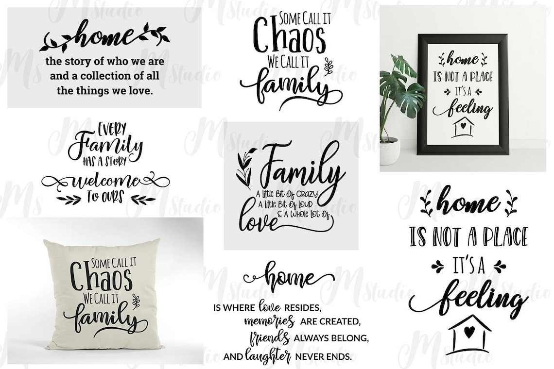 Family Quotes Svg Bundle, 24 Quotes Bundle - Etsy