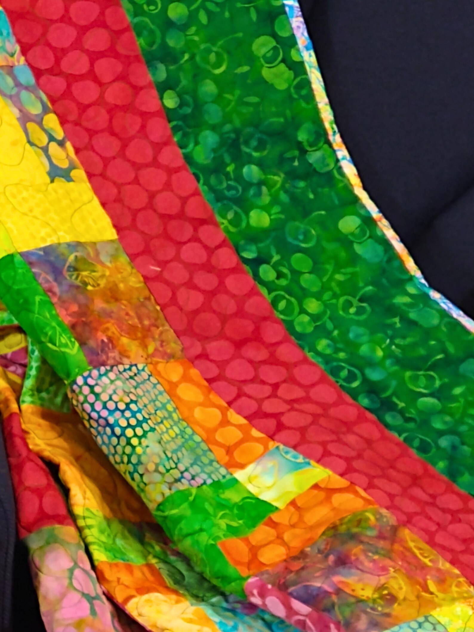 Fruit Batik Crib. Lap , or Wall Hanging Quilt 58 X 58 Inches - Etsy