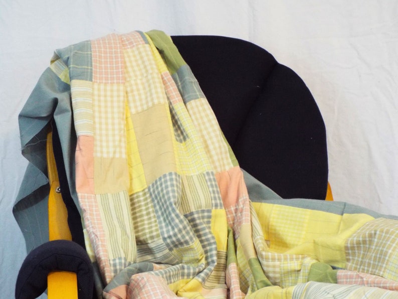 Queen Size Pastel Flannel Quilt - Etsy