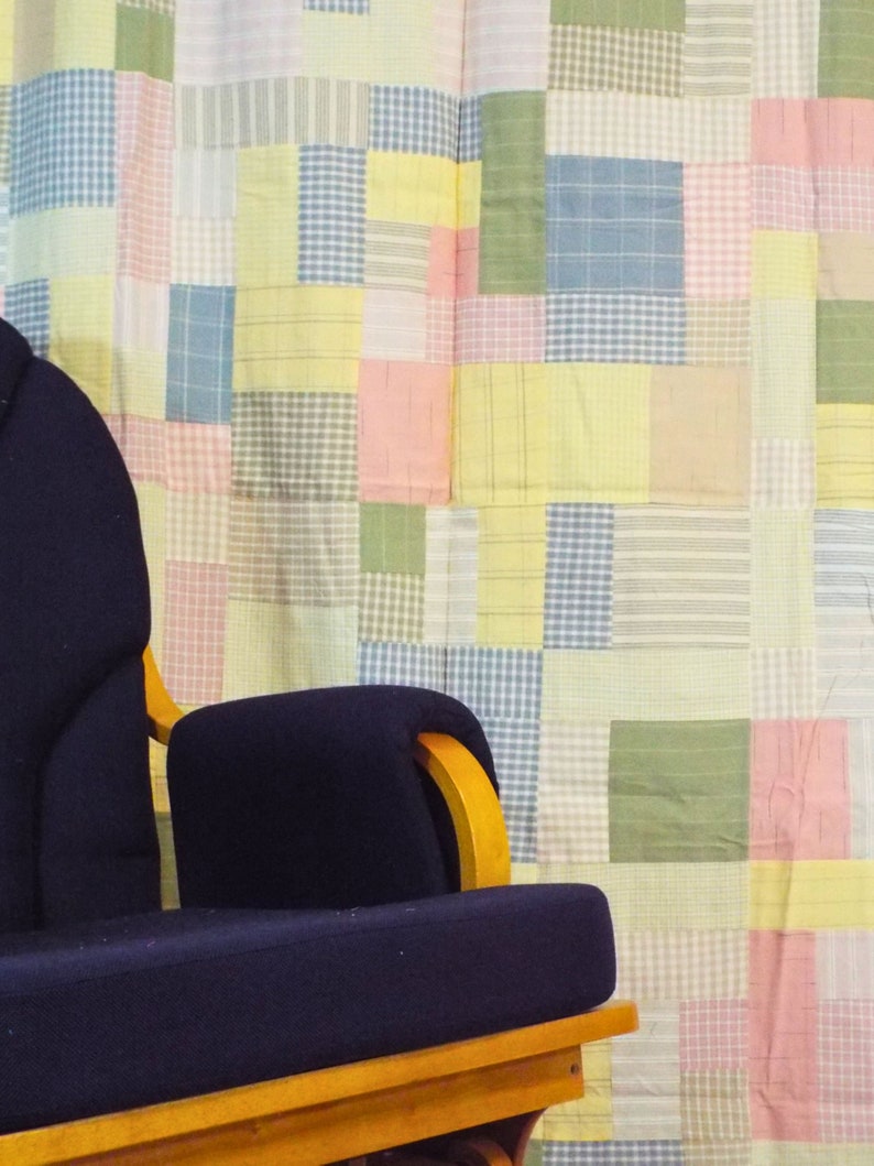 Queen Size Pastel Flannel Quilt - Etsy