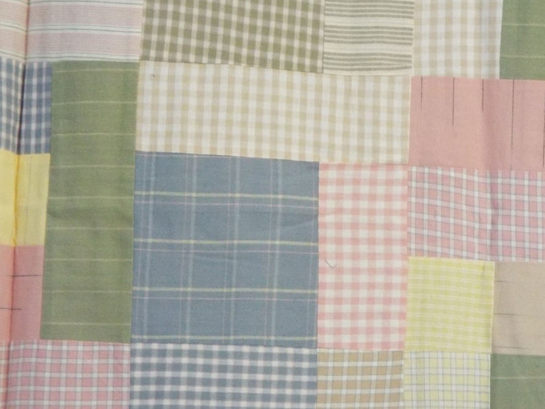 Queen Size Pastel Flannel Quilt - Etsy