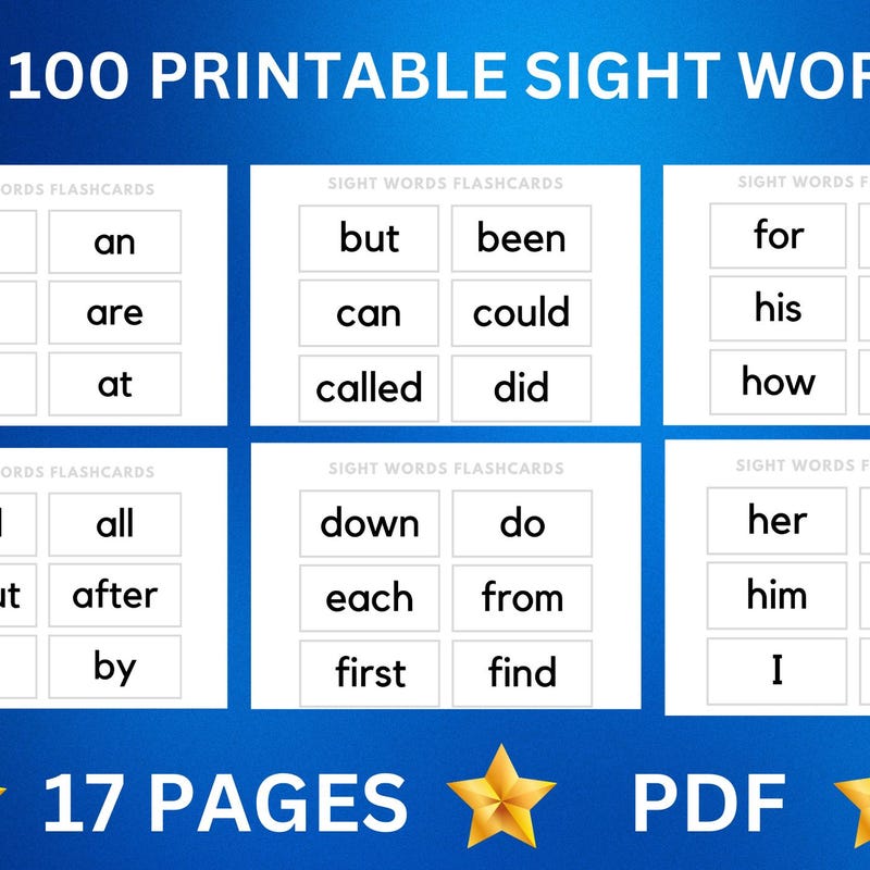 Sight Words - Etsy
