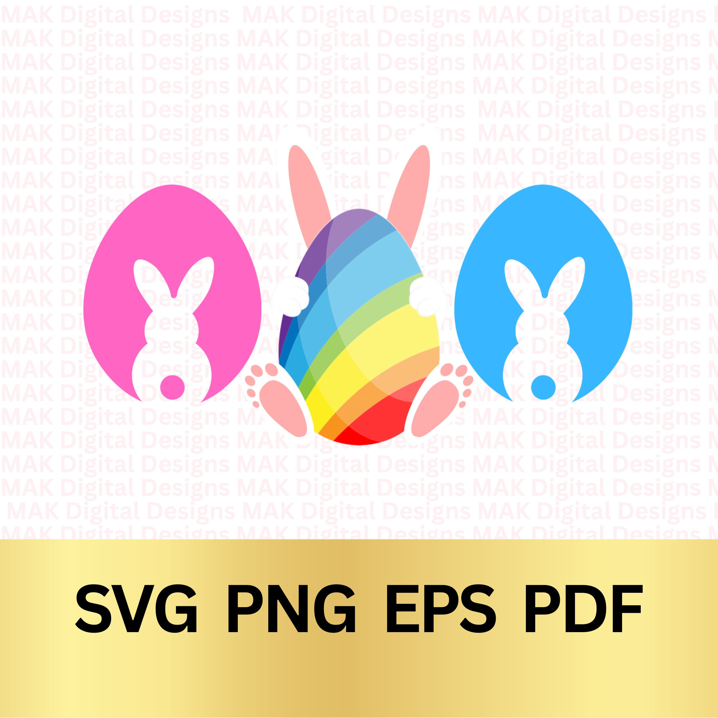 Easter Bunny SVG Bunny Svg Happy Easter Svg Rabbit Svg - Etsy