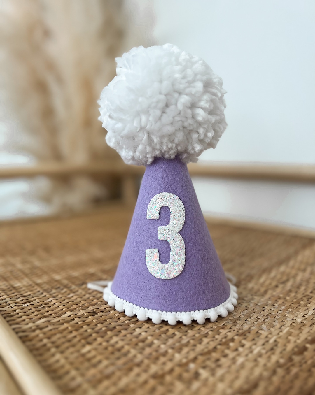 Custom Party Hat | Felt Party Hat With Number | Girl Birthday Party Hat ...