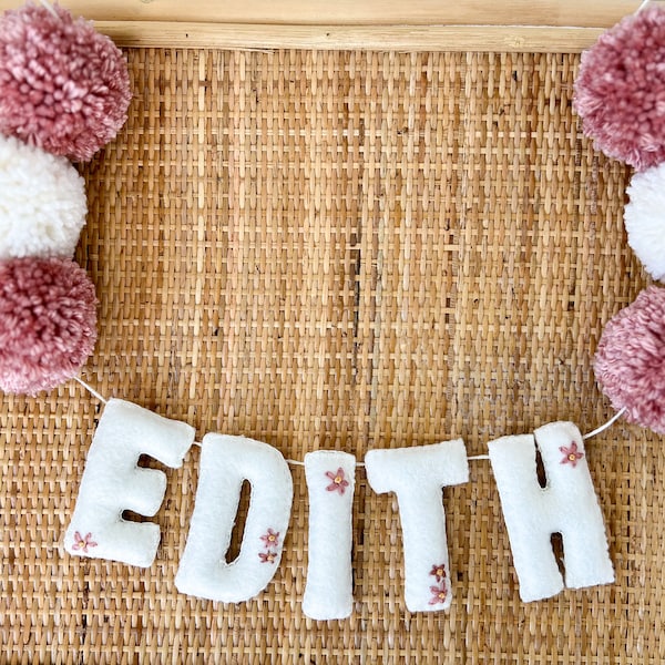 Felt Name Garland - Etsy