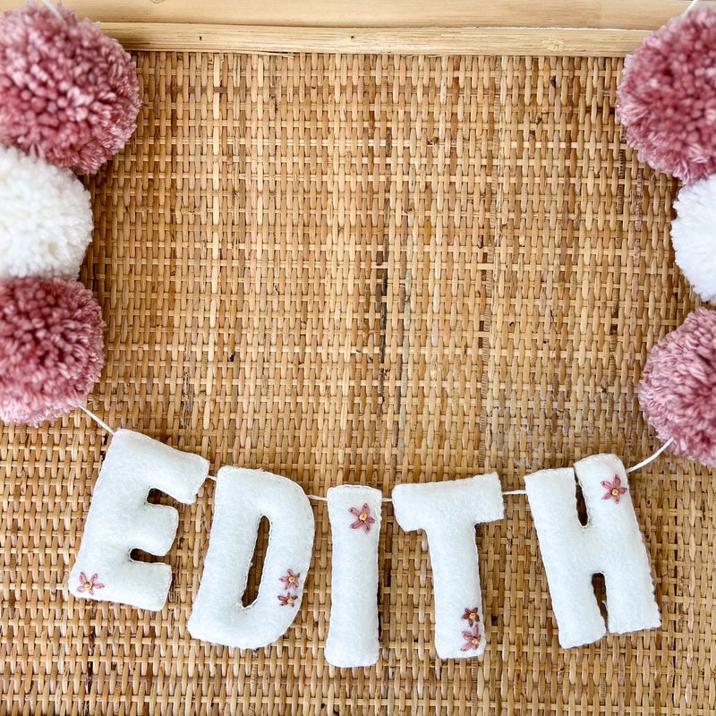 Felt Name Garland - Etsy