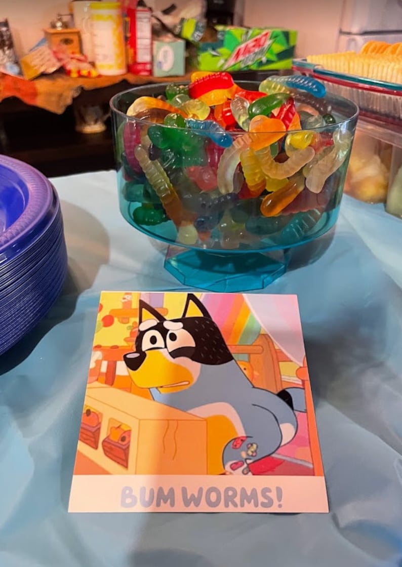 Bluey Inspired Food Tent, Snack, and Party Favor Labels for Birthday ...