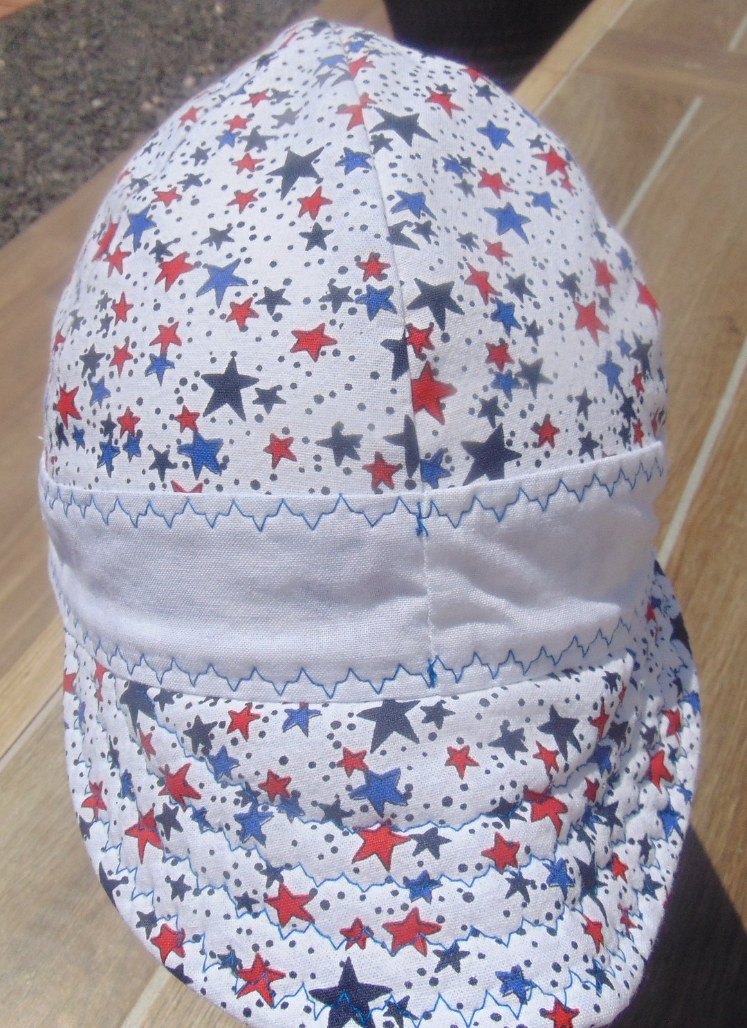 The Red White & Blue Stars Print Reverses to White With Navy Decorative ...