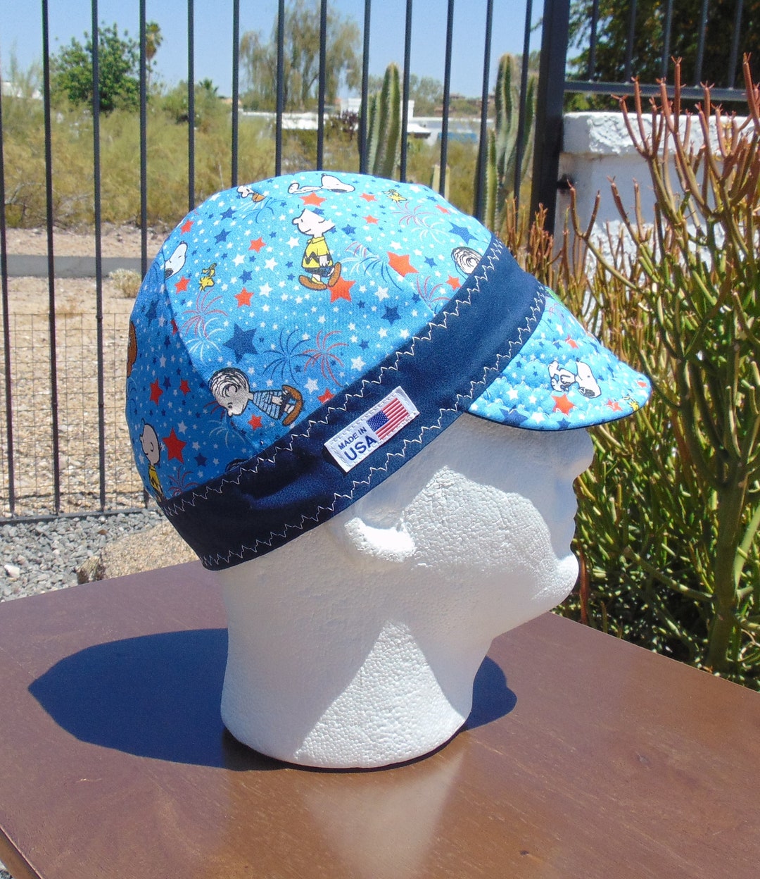 Star Spangle cartoon Print Reverses to Solid Navy With White Decorative ...