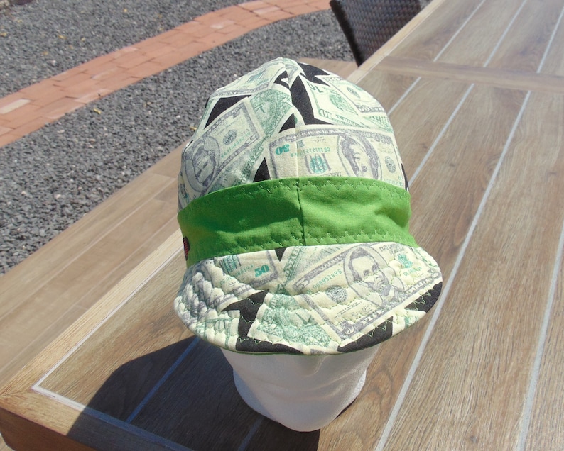 Vegas Money Print Reverses to Solid Money Green Decorative Stitching - Etsy