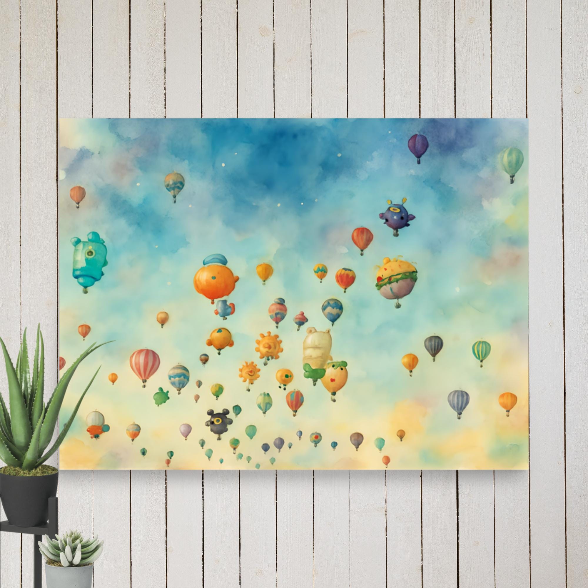Balloon Fiesta Poster - Etsy
