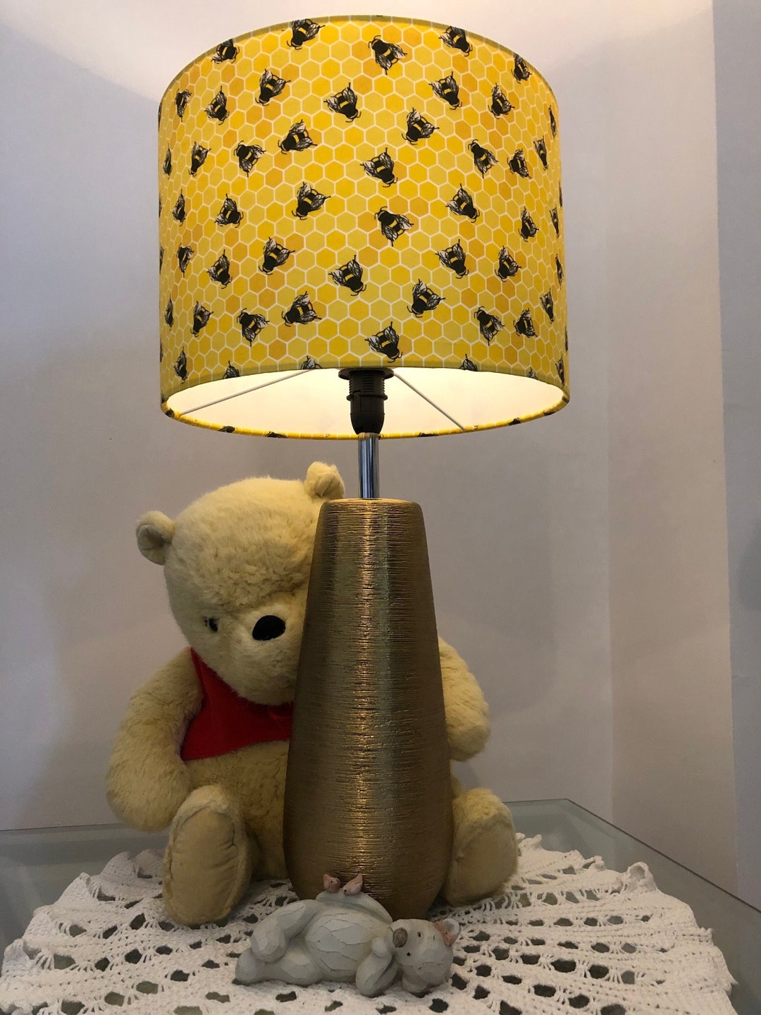 Yellow Bumble Bee Ceiling or Lamp Shade - Etsy UK