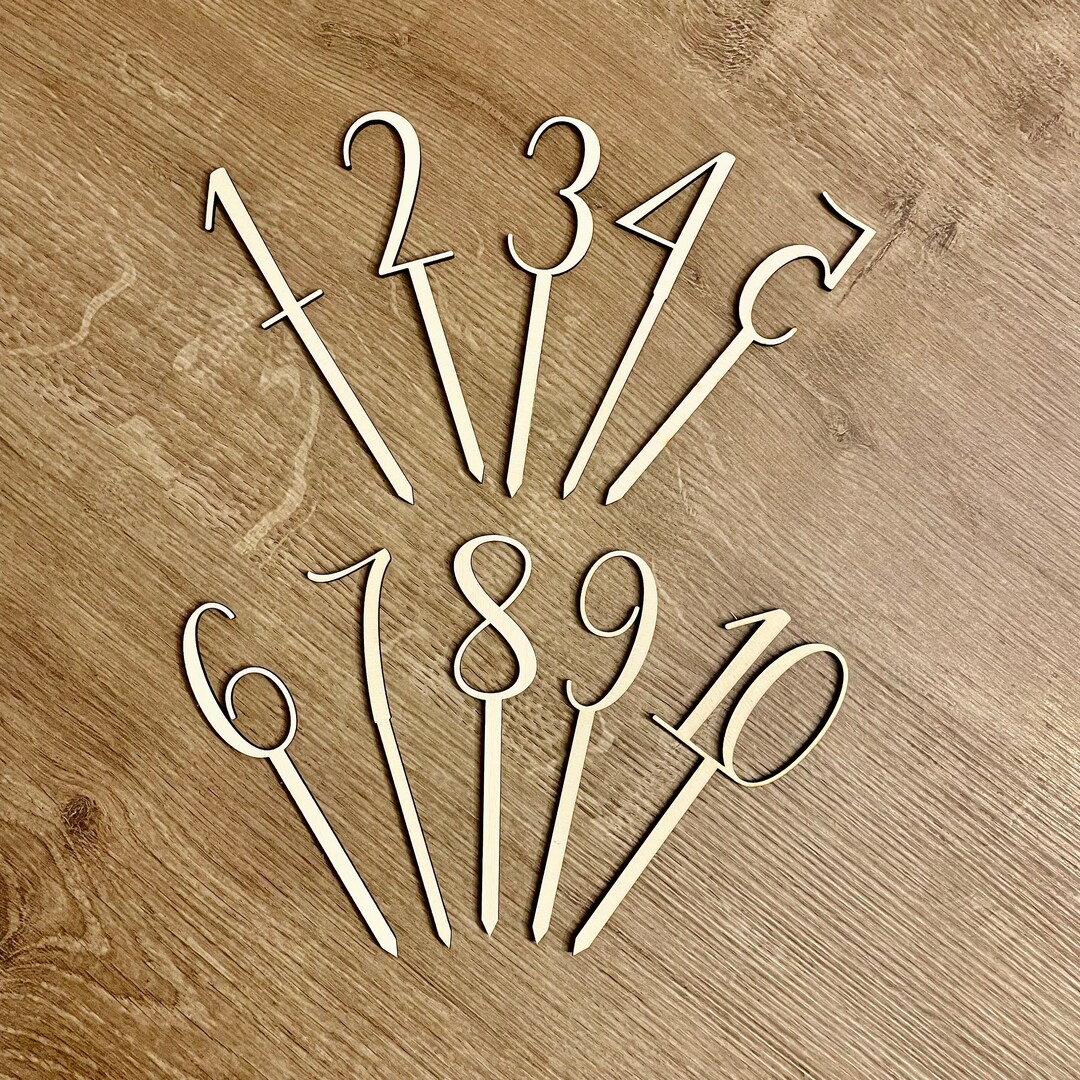 Cake Topper Wood Cake Topper Numbers Cake Topper Number Wooden Cake ...