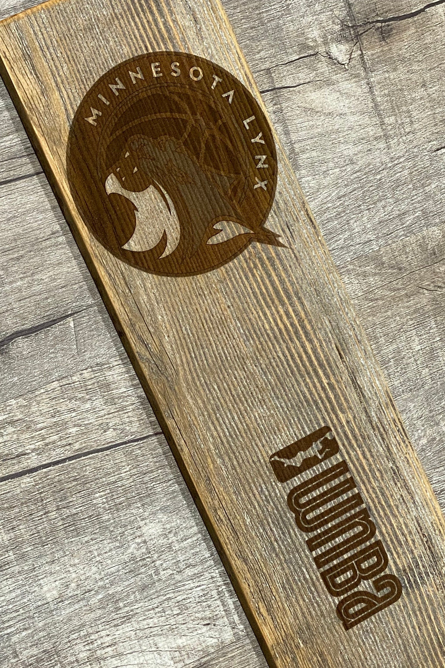 Pallet Wood WNBA Minnesota Lynx Sign Minnesota Lynx WNBA Sign Pallet ...