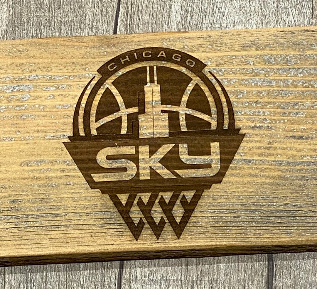Pallet Wood WNBA Chicago Sky Sign Chicago Skysign WNBA Sign Pallet Wood ...