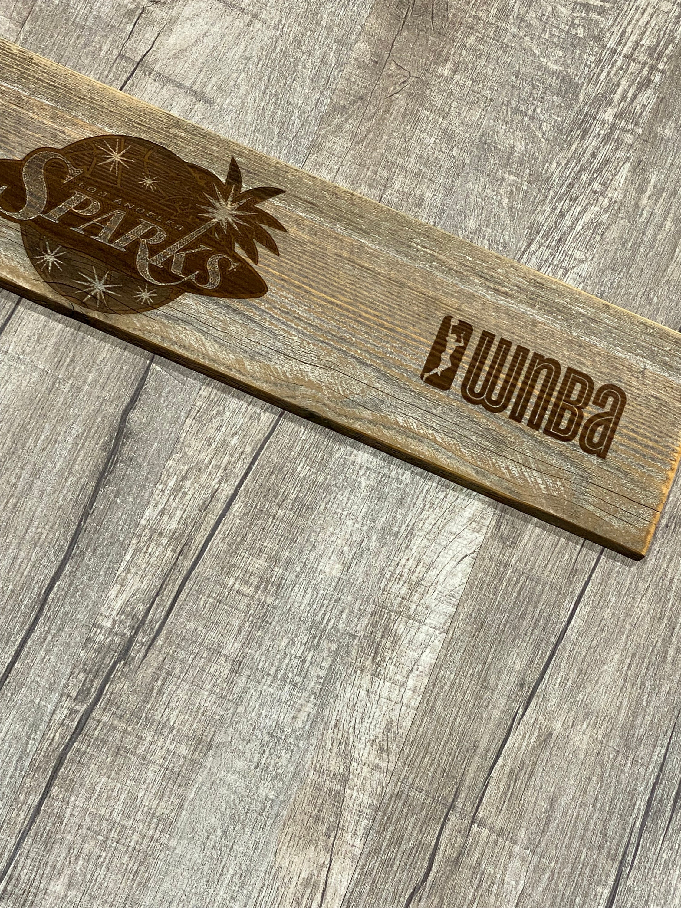 Pallet Wood WNBA Los Angeles Sparks Sign Los Angeles Sparks Sign WNBA ...