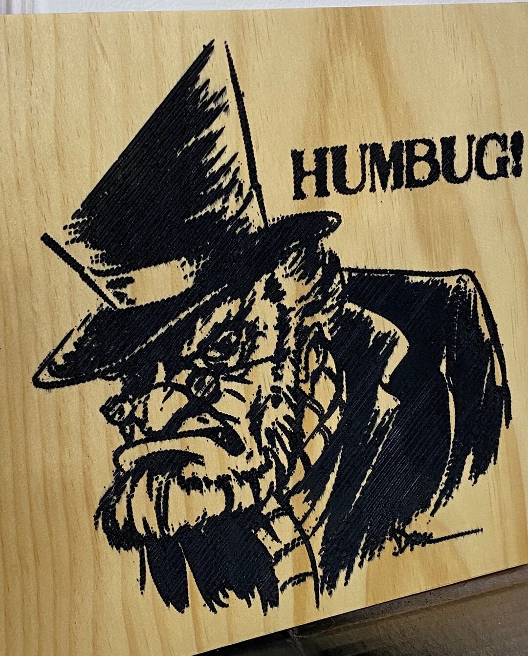 Humbug Ebenezer Scrooge Christmas Sign! - Etsy