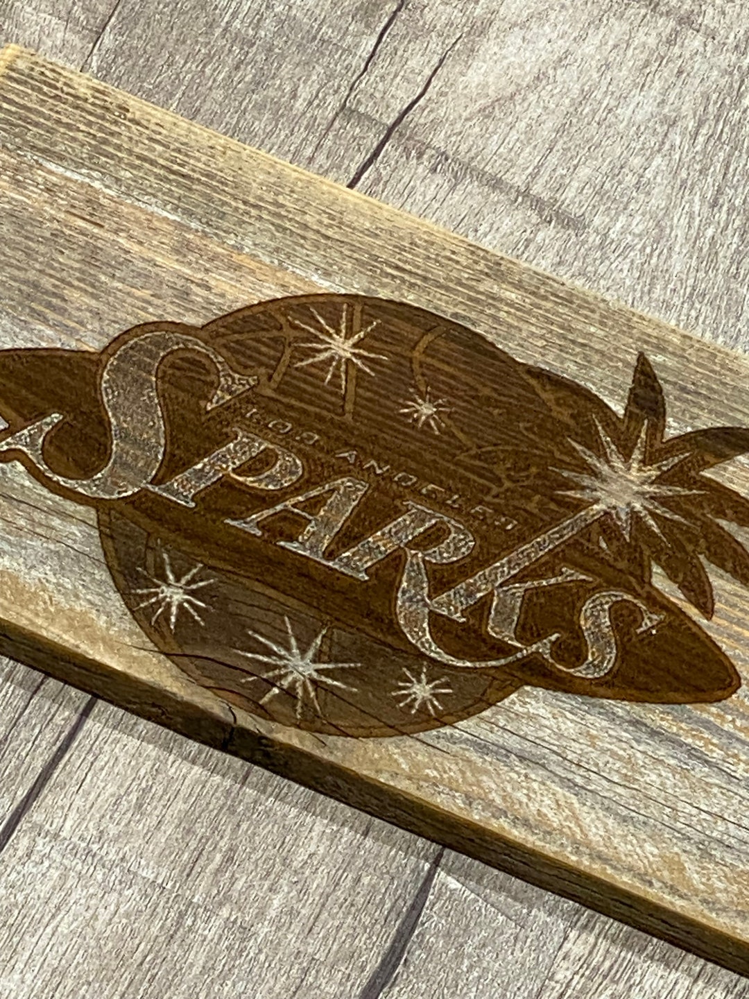 Pallet Wood WNBA Los Angeles Sparks Sign- Los Angeles Sparks Sign- WNBA ...