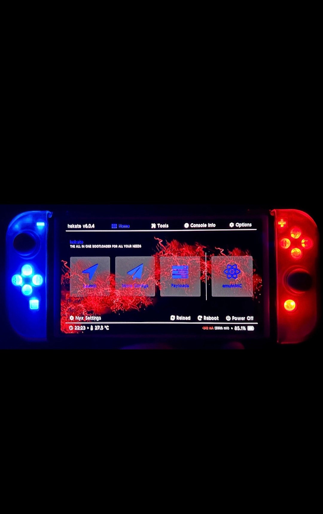 Nintendo Switch OLED With Custom Firmware and Joycons, Hwfly V5 Mod ...
