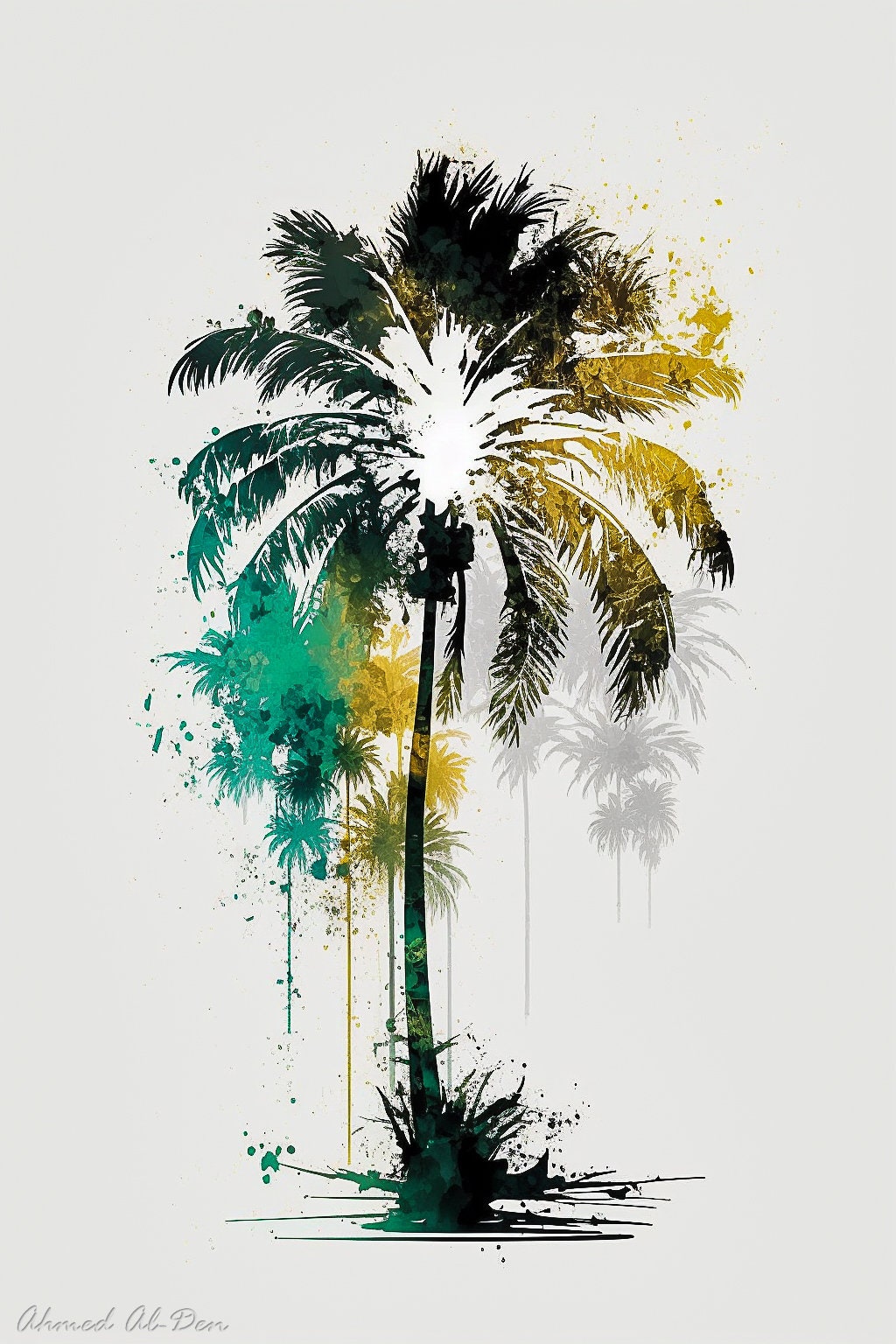 Palm Tree (simple Illustration) *** Package of 7 *** - Etsy