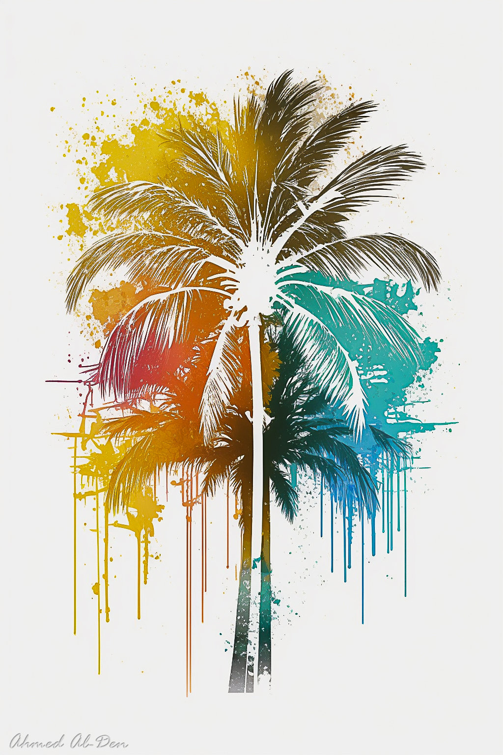 Palm Tree simple Illustration Package of 7 - Etsy
