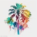 Palm Tree (simple Square Illustration) *** Package of 10 *** - Etsy