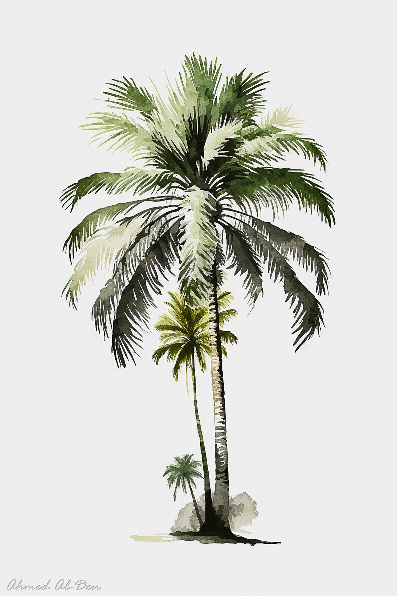 Palm Tree (simple Illustration) *** Package of 7 *** - Etsy