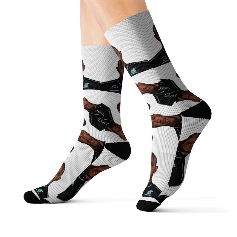 Lewis Hamilton Mercedes Formula 1 Socks, Racing Socks, Formula One ...