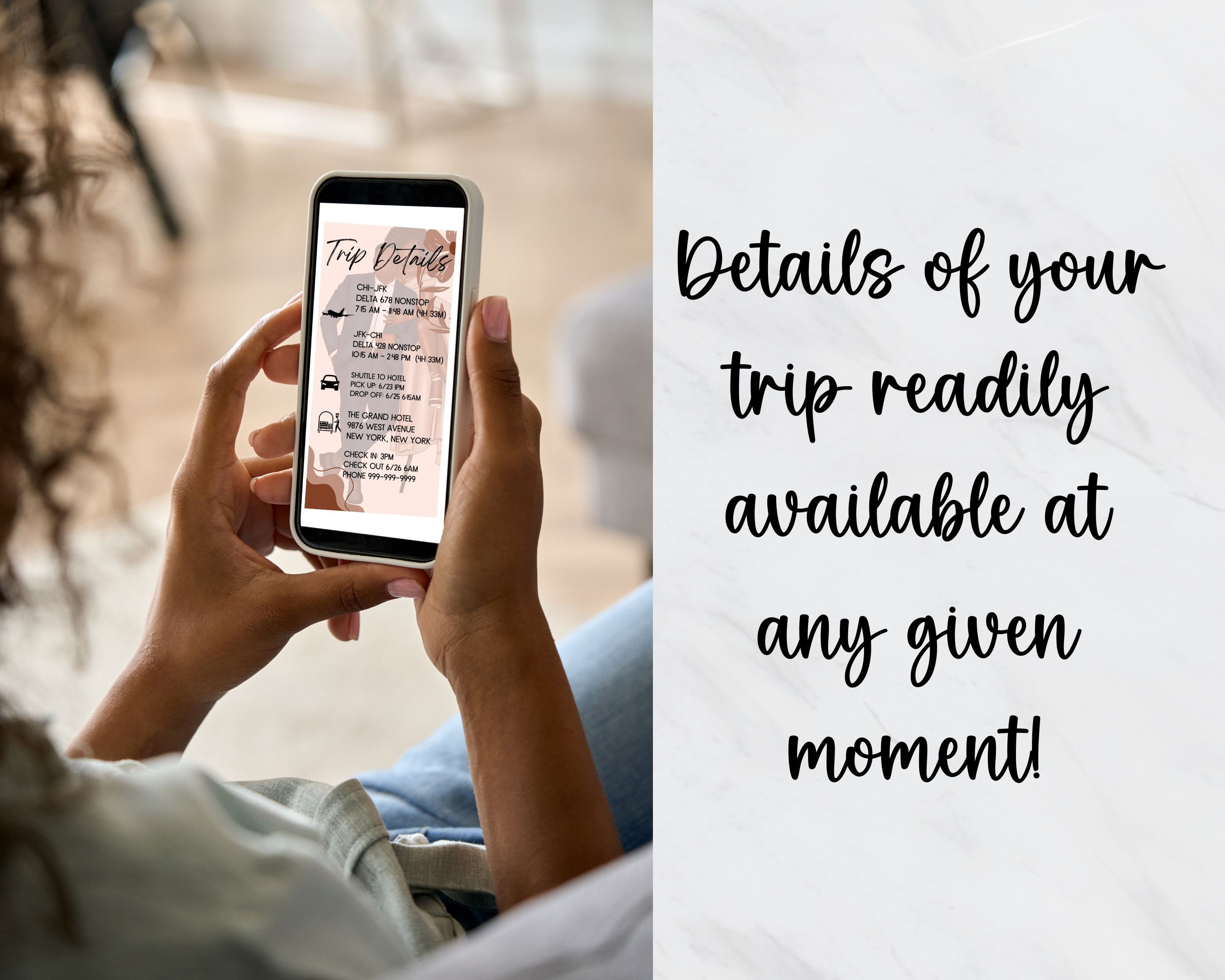 Baecation|travel Itinerary Template Mobile|digital Itinerary|mobile ...