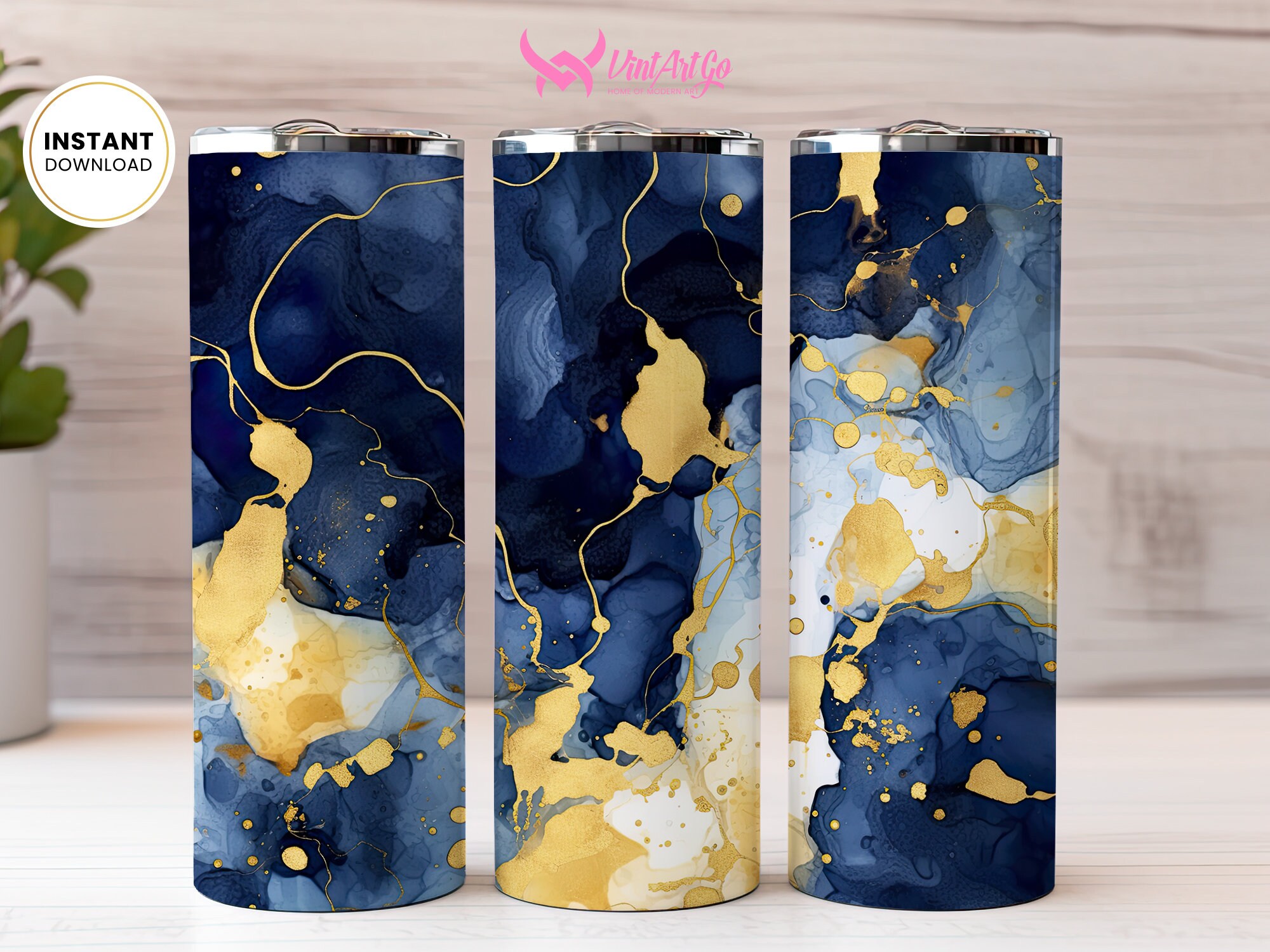 Navy Blue & Gold Alcohol Ink Texture Colorful Liquid Ink - Etsy