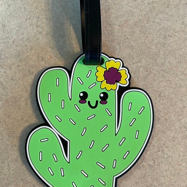 Cactus Luggage Tag - Etsy