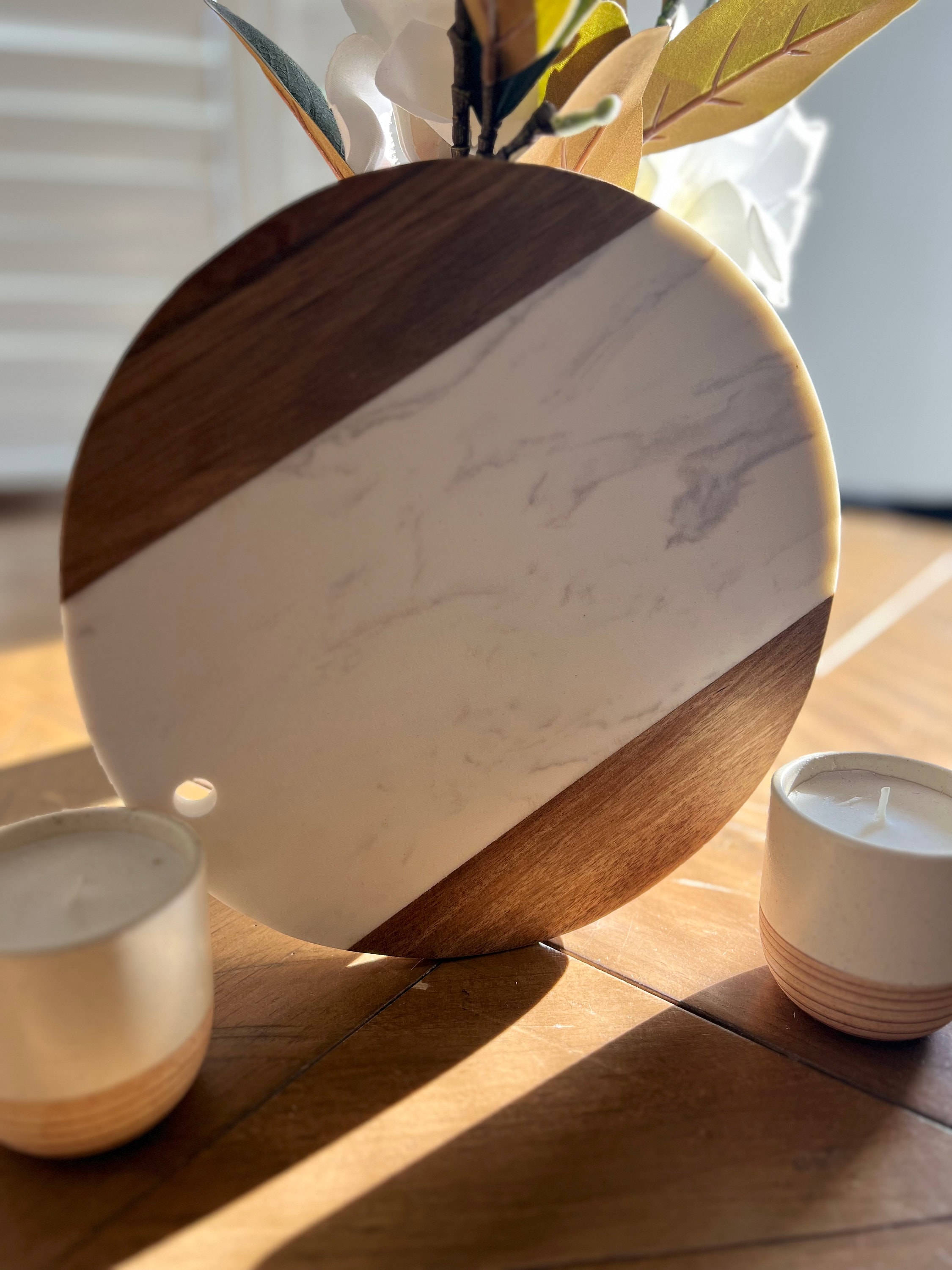 Hand Crafted Acacia and Marble Charcuterie Board - Etsy