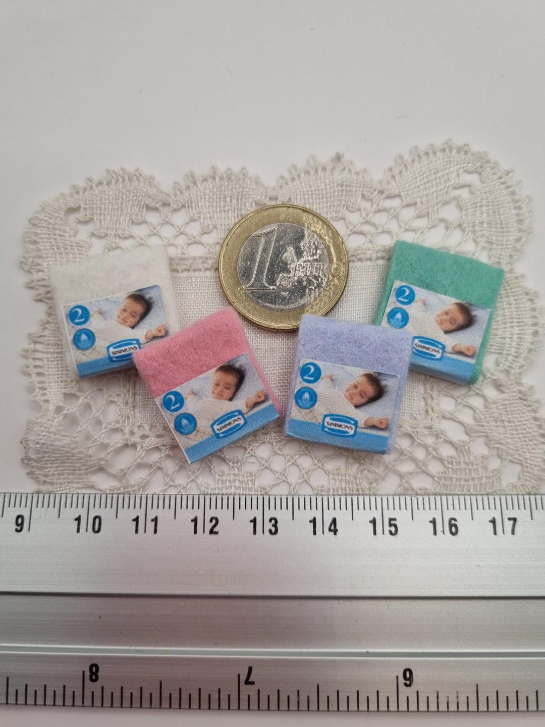 Miniature Baby Blanket for the Dollhouse - Etsy