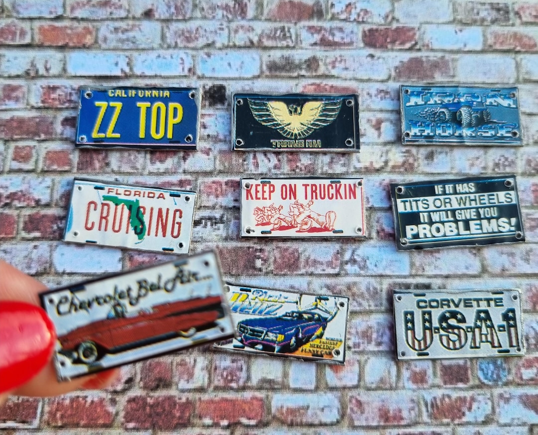 American Vintage Car License Plates - Etsy