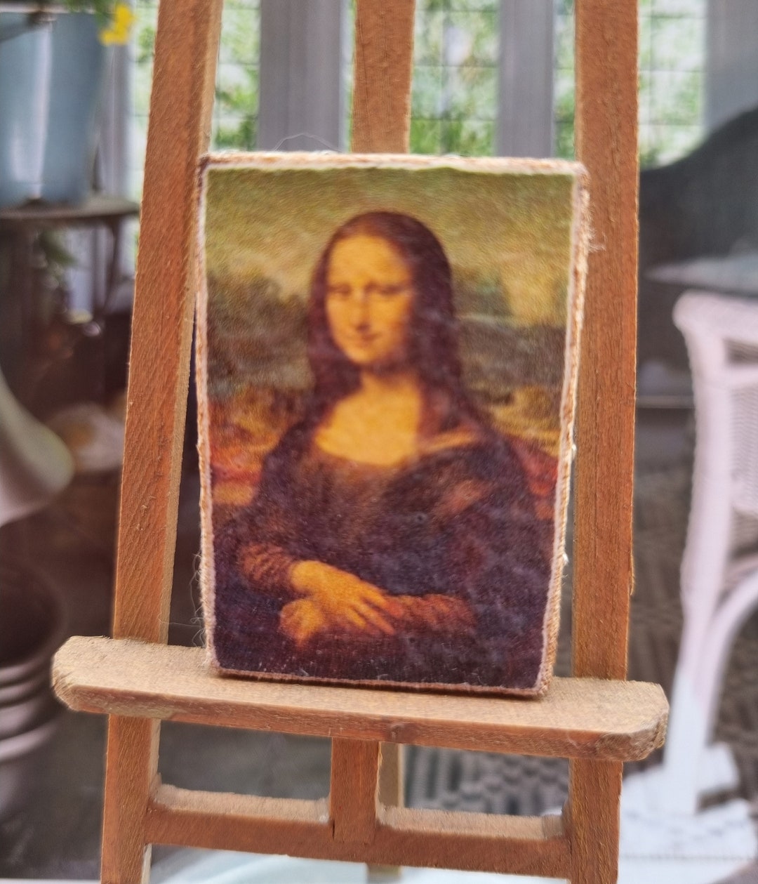 Miniature Imitation Painting Mona Lisa - Etsy