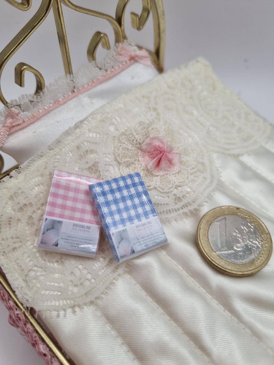 Miniature Gingham Sheets for Dollhouses - Etsy