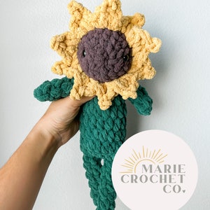 Flower Friend Crochet Pattern, Sunflower Amigurumi Plush Lovey, Pattern ...