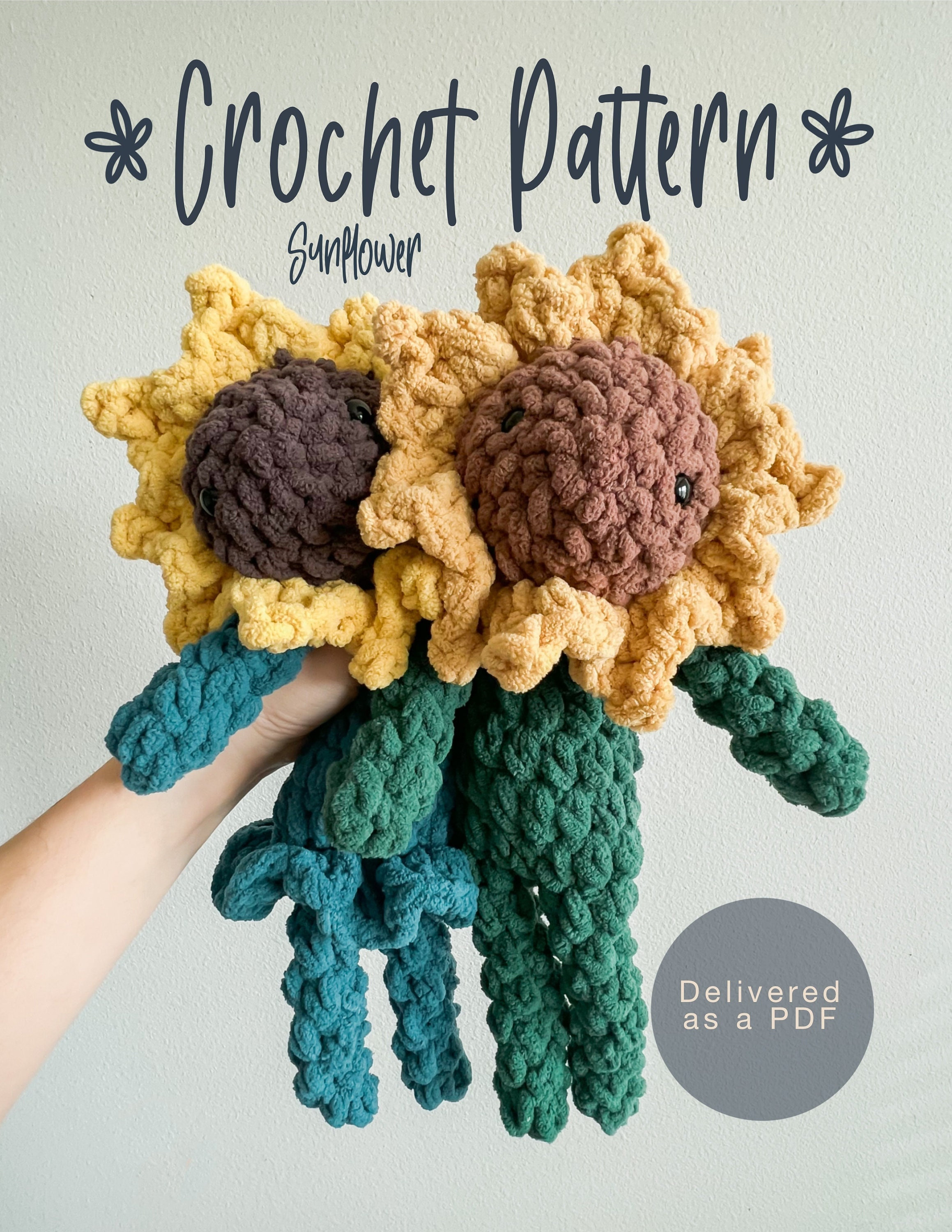 Flower Friend Crochet Pattern Sunflower Amigurumi Plush - Etsy