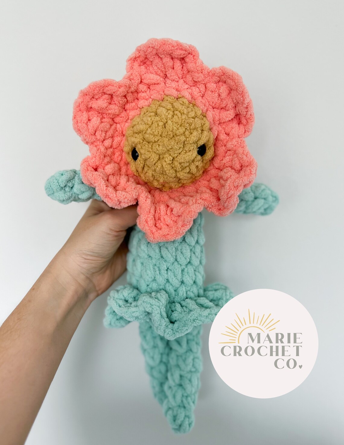 Flower Friend Crochet Pattern, Hibiscus Amigurumi Plush Lovey, Pattern ...