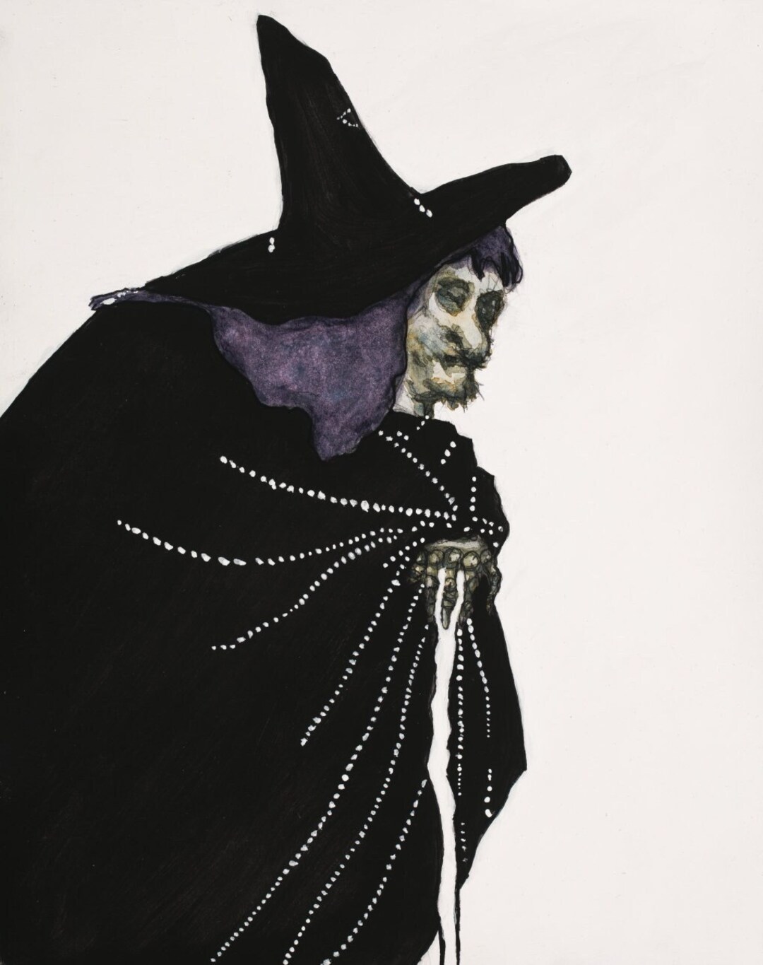 Gothic Witch Art Print – Occult Woman Illustration, Signed (8x10) - Etsy