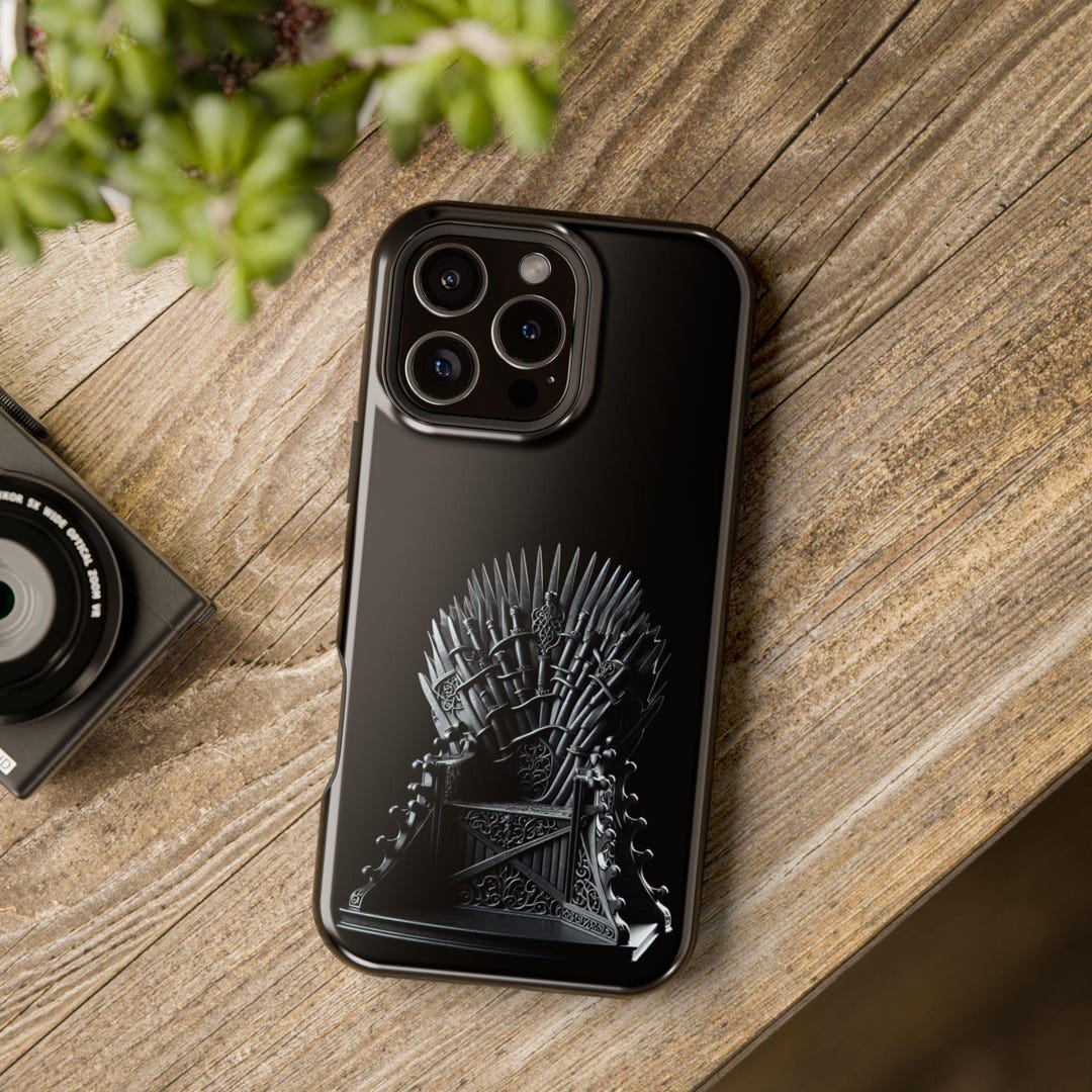 Game of Thrones Inspired Tough Magsafe iPhone 16, 15, 14, 13 Black Case ...
