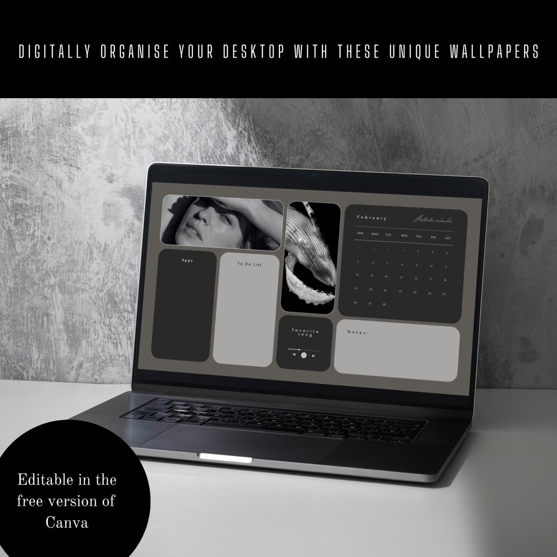 Luxury Desktop Organiser | Black and White Desktop Organiser | Desktop ...