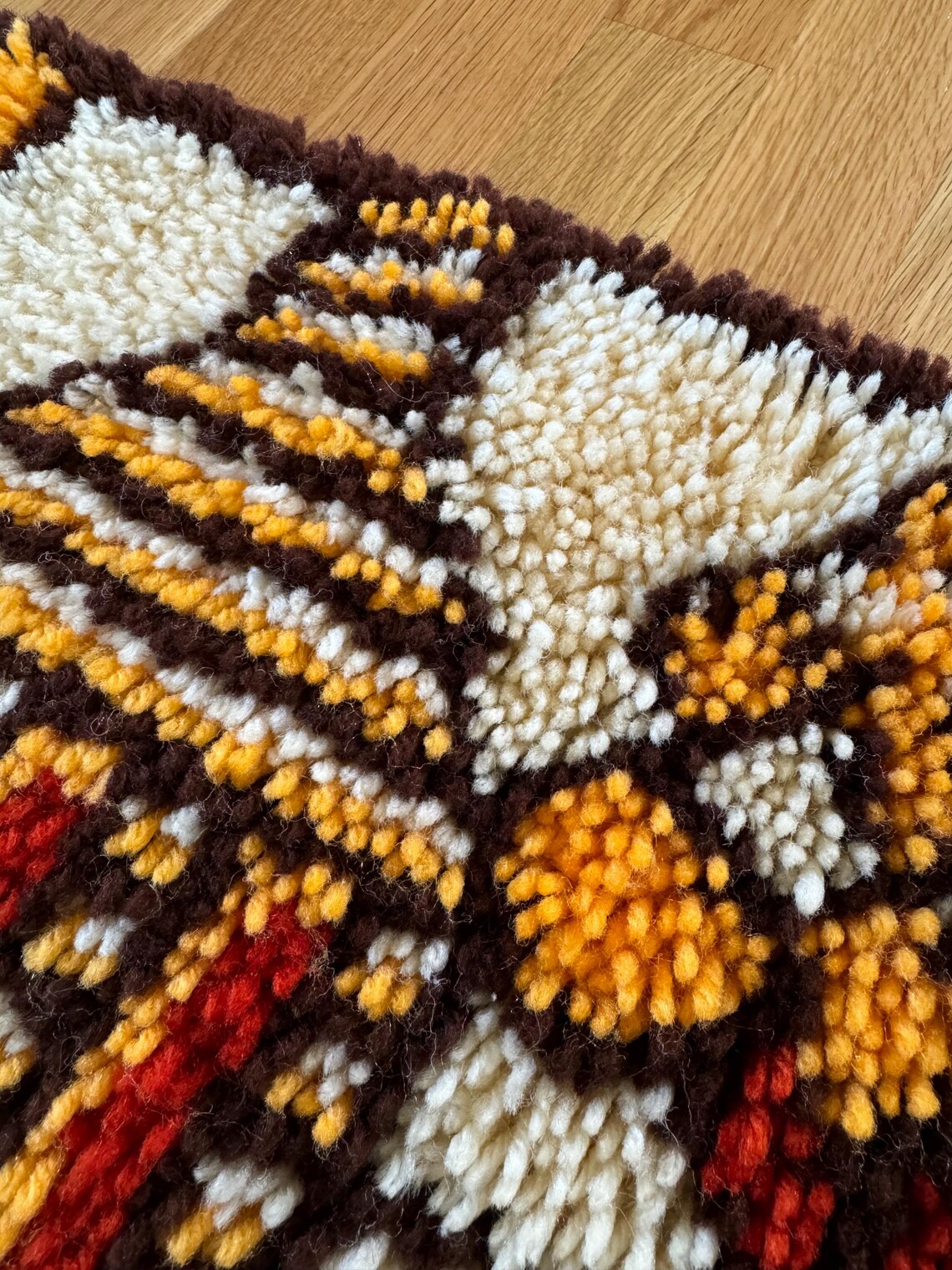 Vintage Mid Century Modern Handmade Village Scene Latch/rug Hook ...