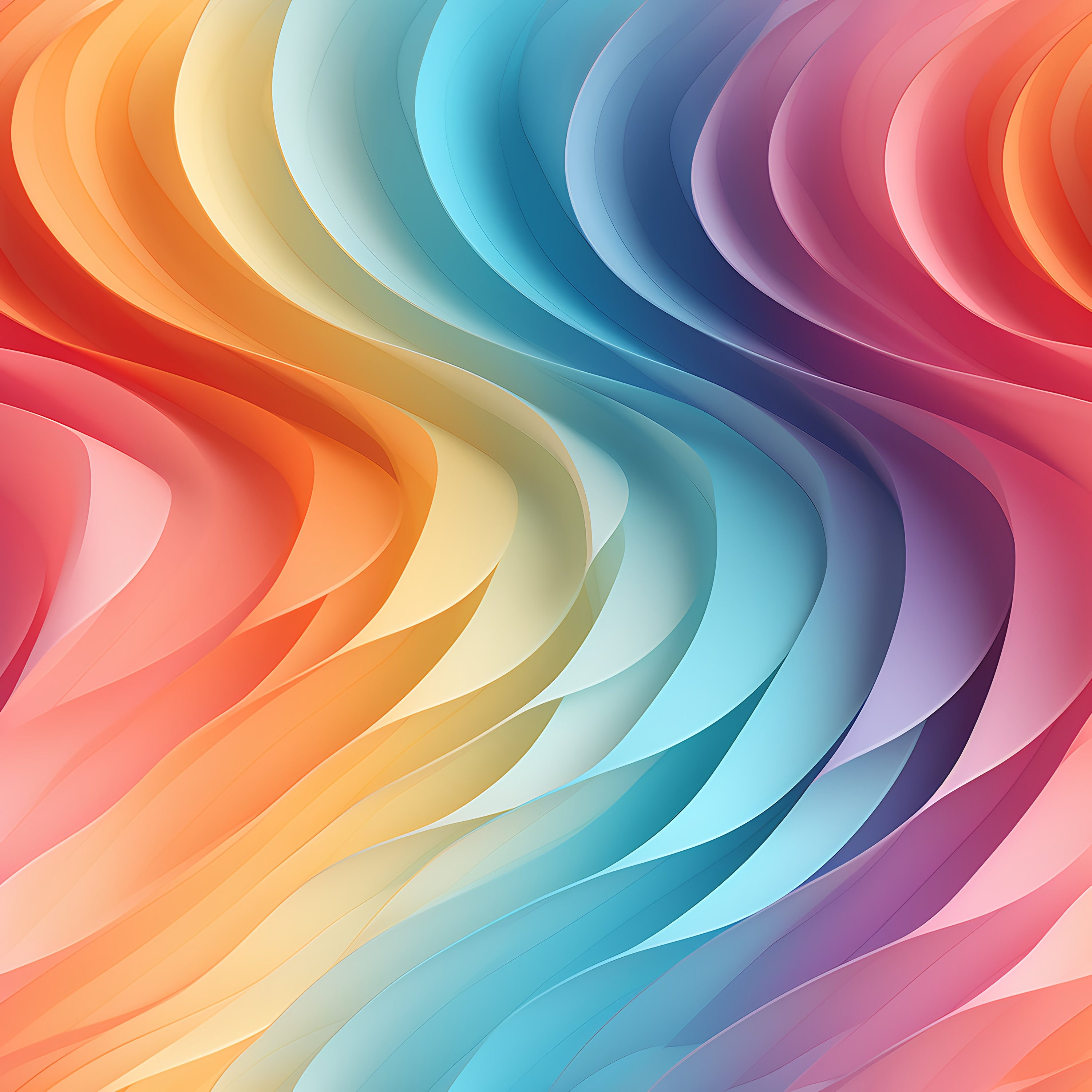 3D Rainbow Digital Paper Background Watercolor Rainbow Patterns ...