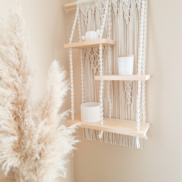 Macrame Shelf - Etsy