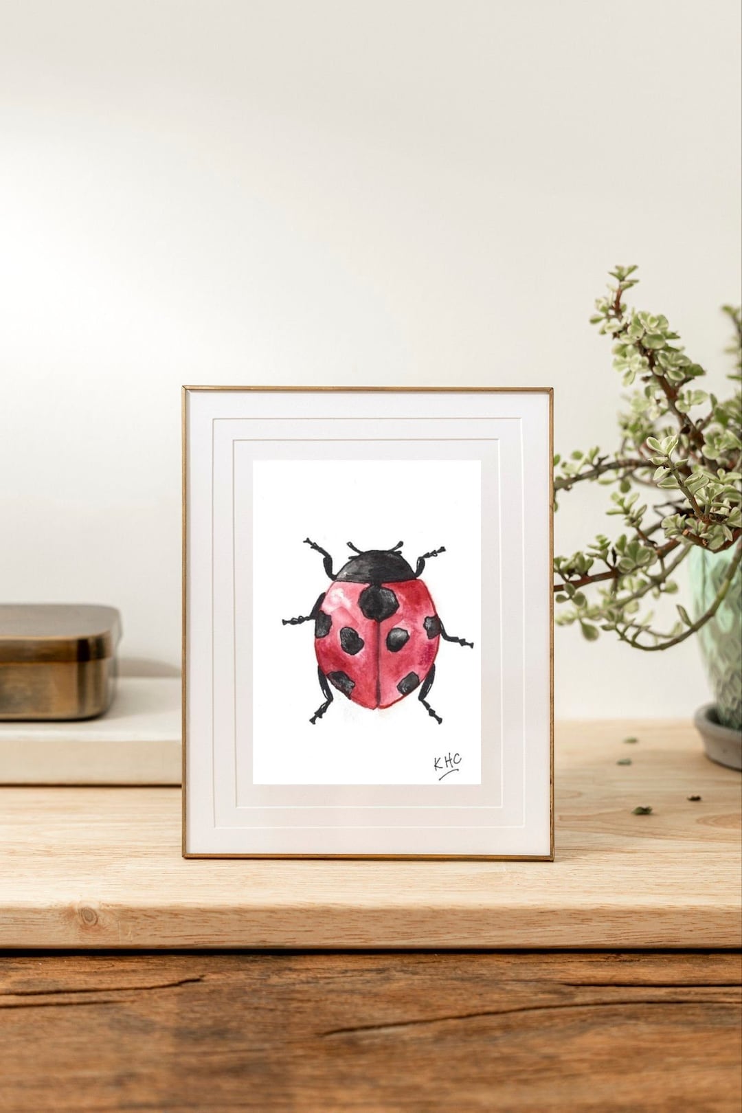 Ladybug Art Print - Etsy