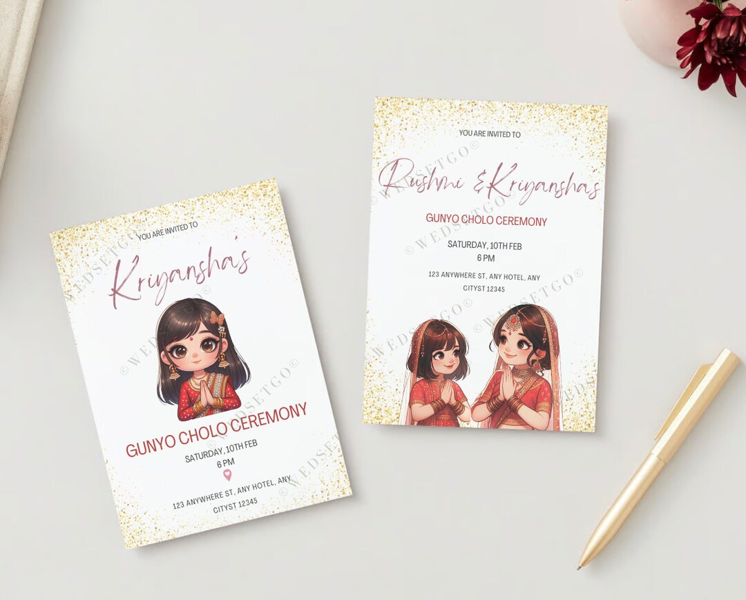 Gunyo Cholo. Gufa Invitation Digital Invitation Card - Etsy