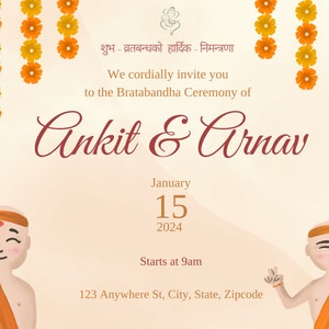Nepali Bratabandha Invitation Card - Etsy