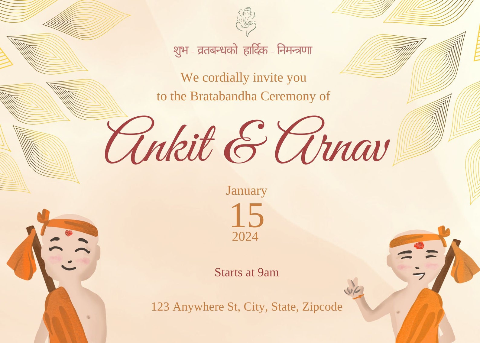 Nepali Bratabandha Invitation Card - Etsy